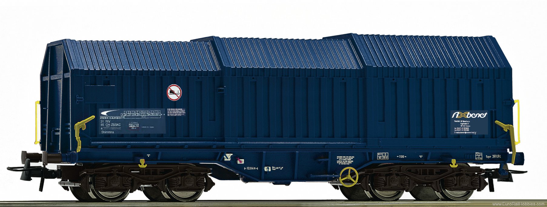 Roco 76446 HO 2 piece set: Telescoping hood wagons,