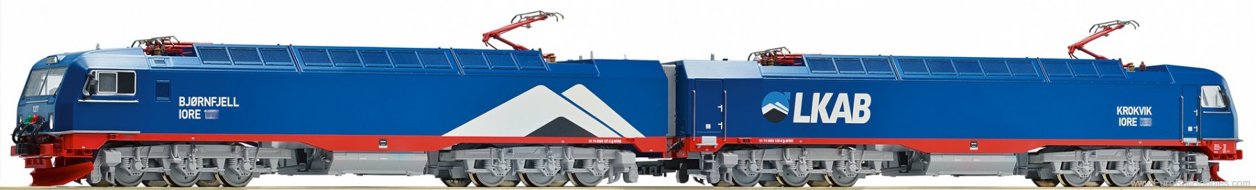 Roco 78658 HO Electric double locomotive IORE, LKAB