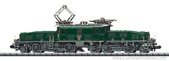 Trix 12128 N Crocodile Electric Locomotive in Green