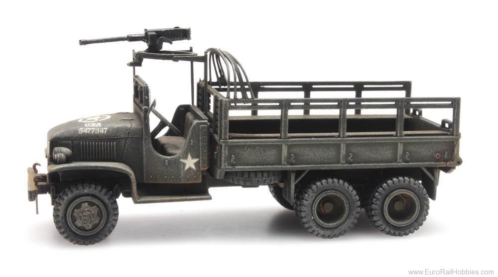 Artitec 387.345 HO GMC 353 open cab cargo 1 machine gun
