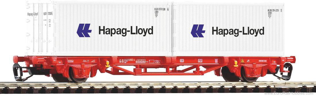 Piko 47718 TT TT Flatcar w/2x Container Hapag-Lloyd
