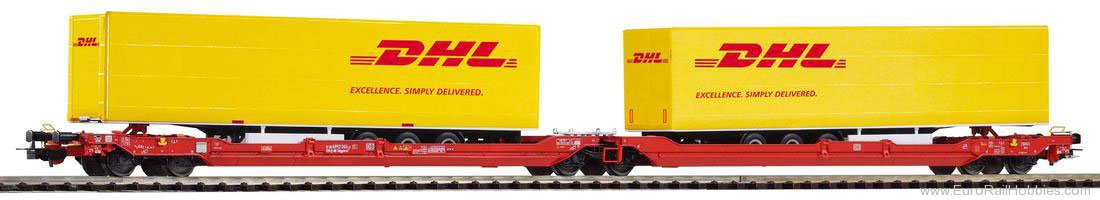 Piko 54774 HO Taschenwagen T3000e mit 2 DHL Trailern
