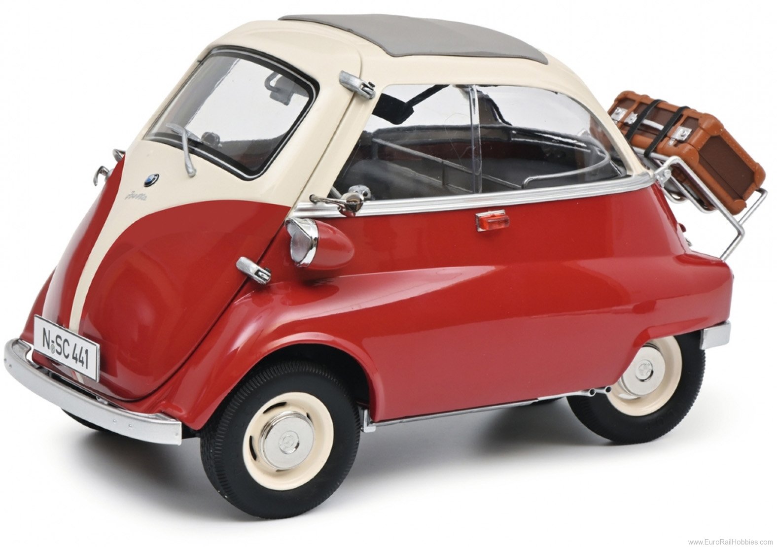 Schuco 450672000 BMW Isetta Export, red / white (Edition