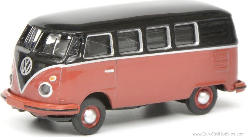Schuco 452633700 VW T1c bus, black red, (1:87)